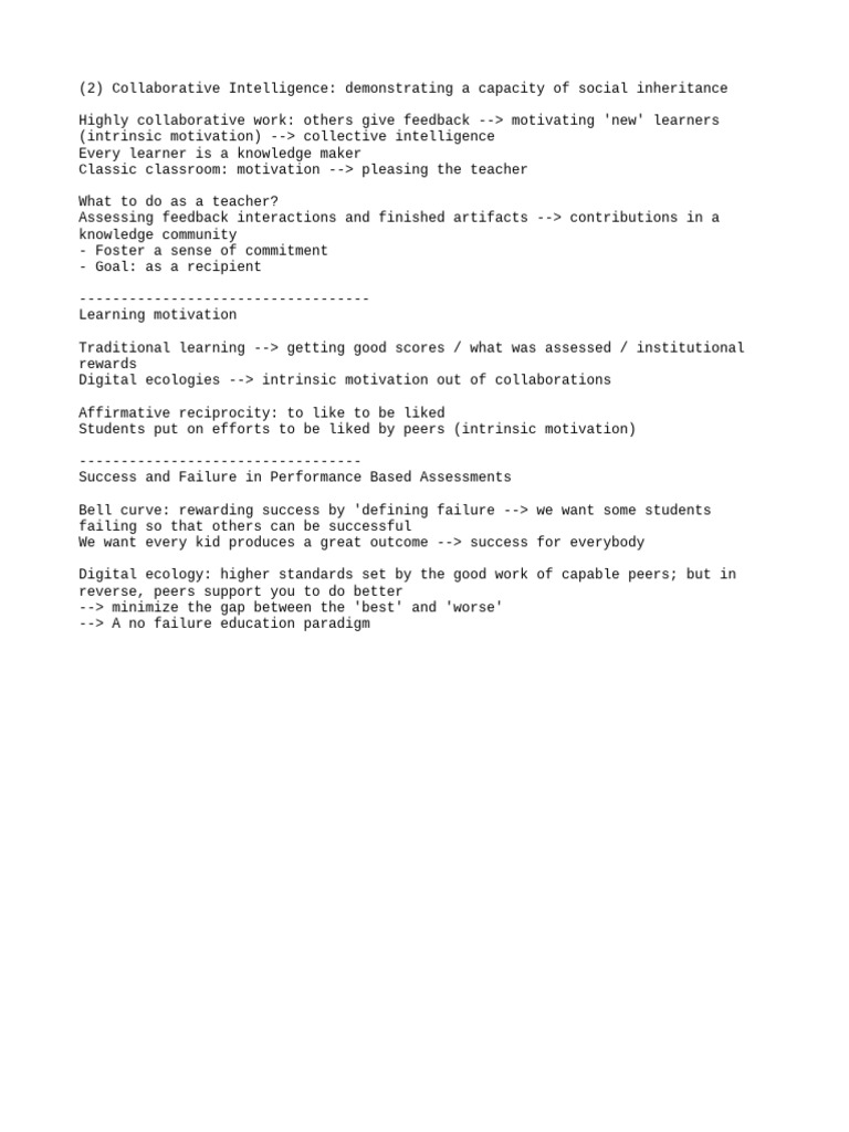 Collaborative Intelligence In Education Pdf Career Growth