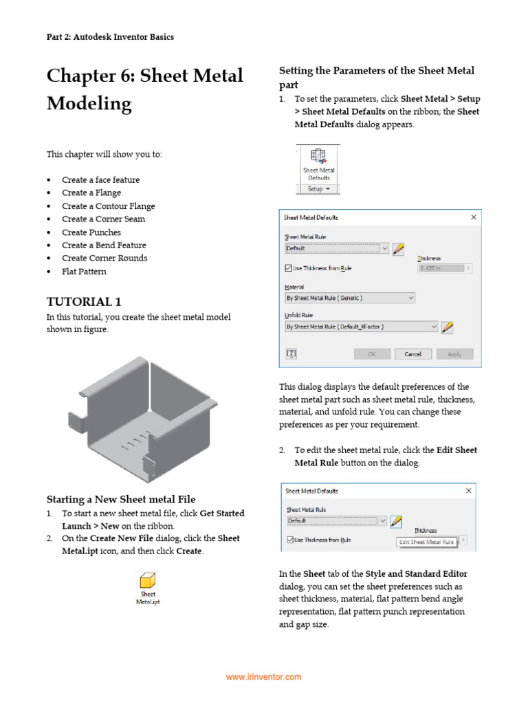 Sheet Metal Tutorials1 | Download Free PDF | Sheet Metal