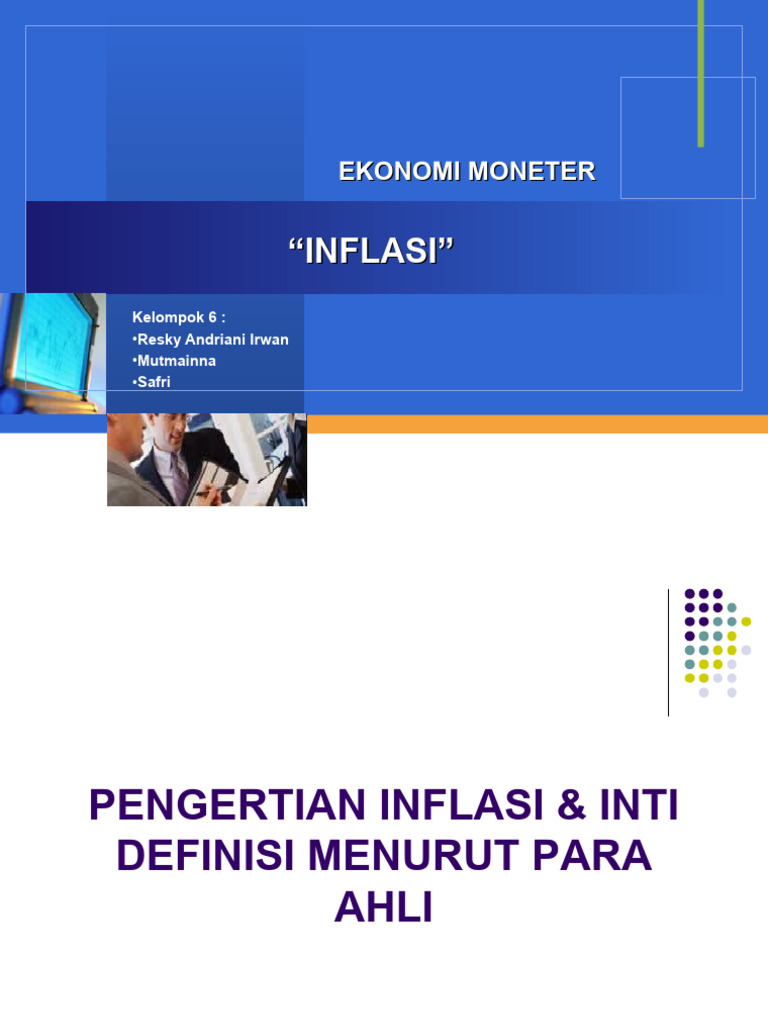 KLP 6 Ekonomi Moneter (Inflasi) | PDF