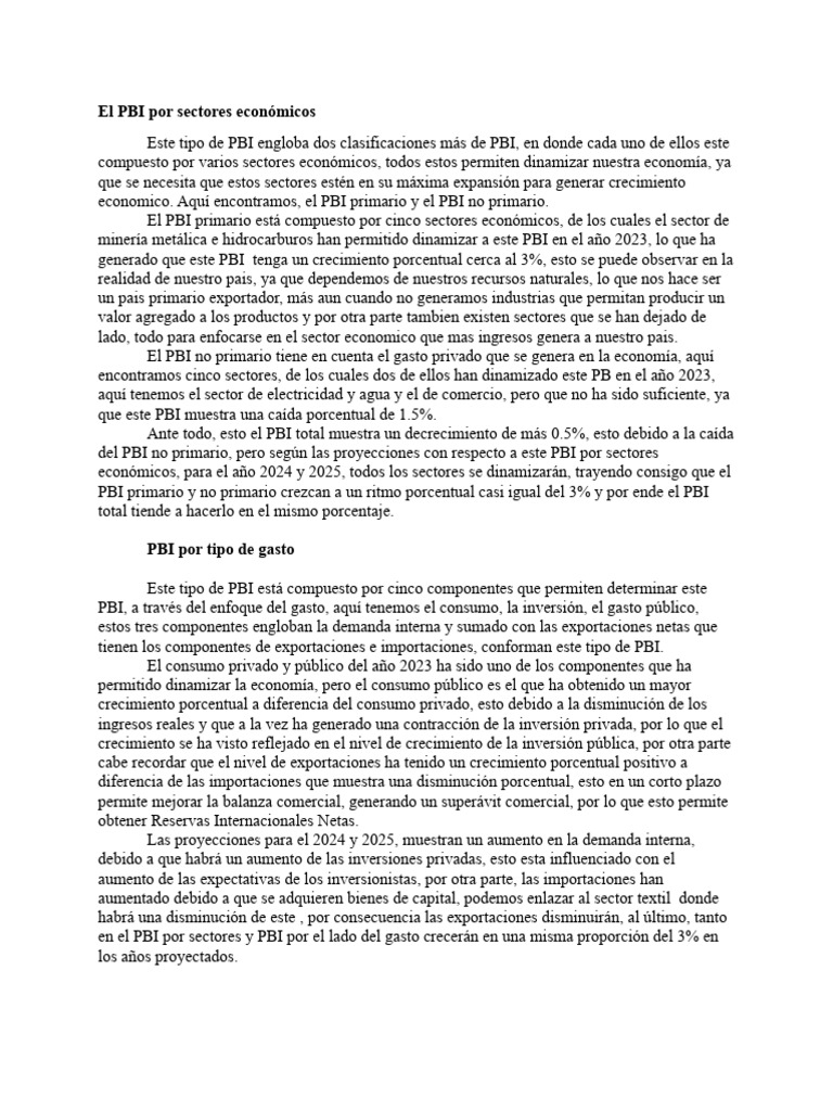 Avance Trabajo Final Macro 2 | PDF | Producto Interno Bruto | Exportaciones