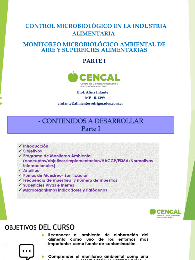 Control Microbiologico 1 Cencal | PDF