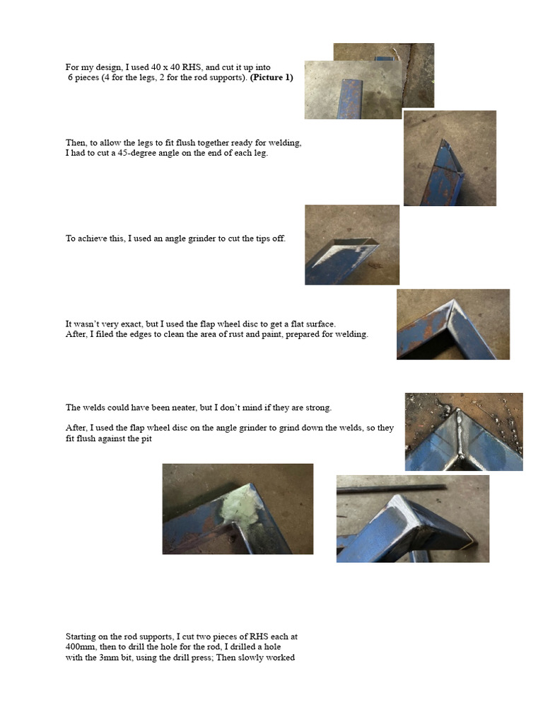 Karsen Project Reflection | PDF | Grinding (Abrasive Cutting) | Sheet Metal