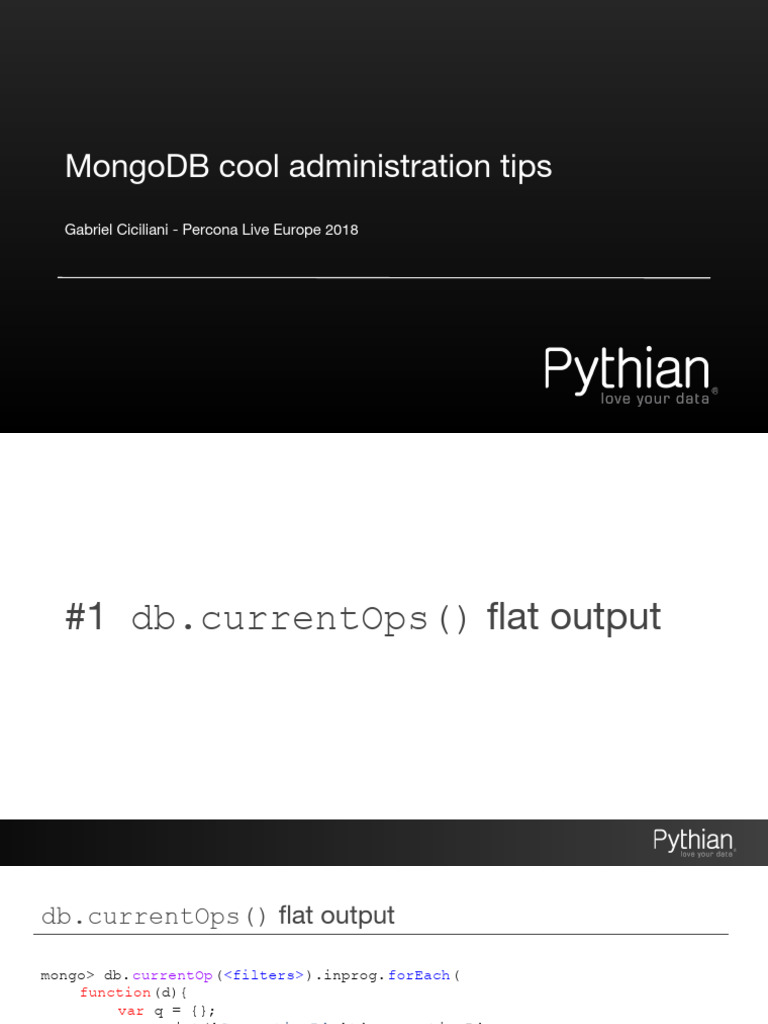 MongoDB Cool Administration Tips (PDFDrive) | PDF | Database Index | Information Retrieval