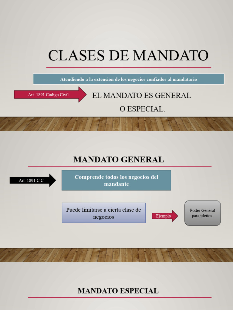 Clases de Mandato: General y Especial | PDF | Justicia | Crimen y violencia
