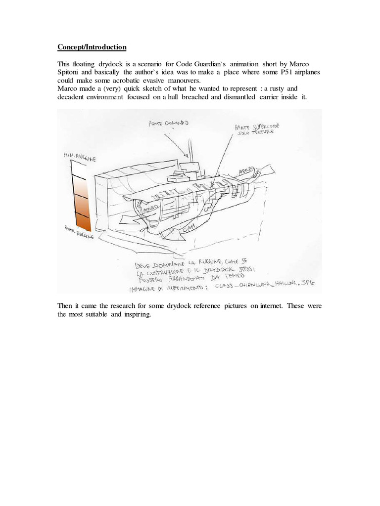 Floating Drydock Animation Project Overview | PDF | Texture Mapping ...