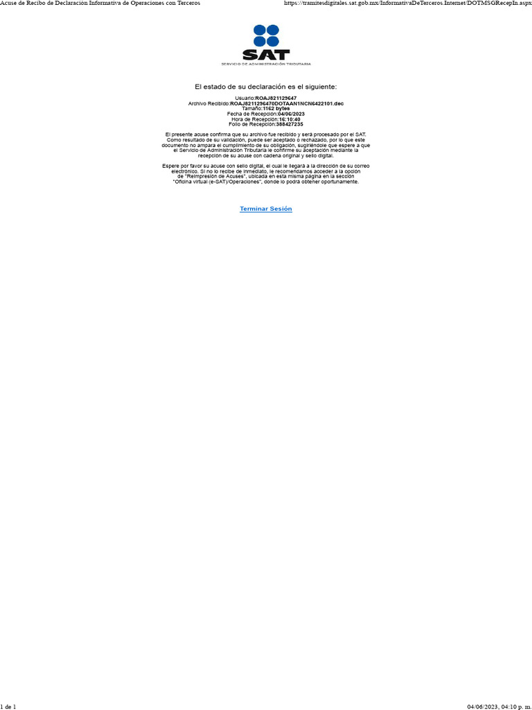 Acuse Diot 05 | PDF | Informática | ciberespacio