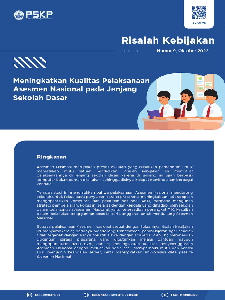 Risalah Kebijakan PSKP No 9 Oktober 2022 Meningkatkan Kualitas ...
