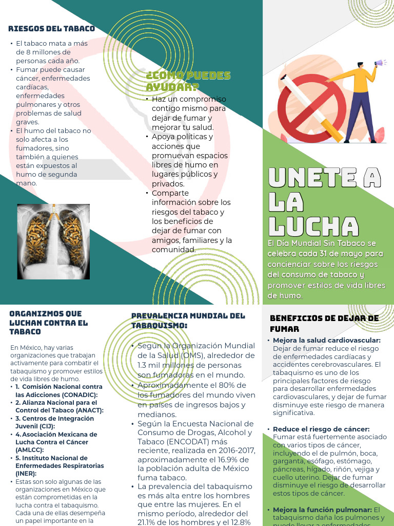 TRIPTICO | PDF | Tabaco | De fumar