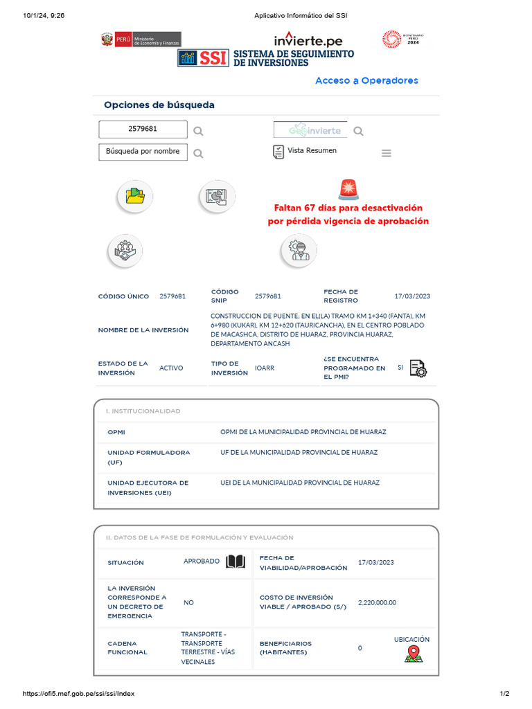 Aplicativo Informático Del SSI | PDF