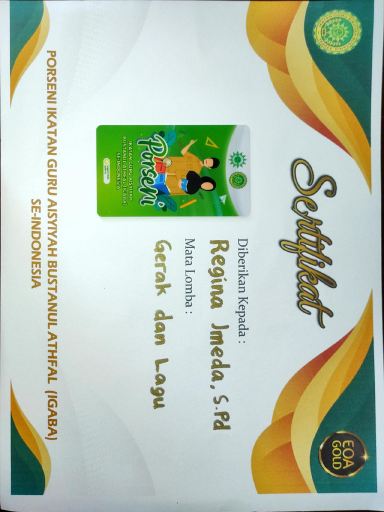 Sertifikat IGABA | PDF