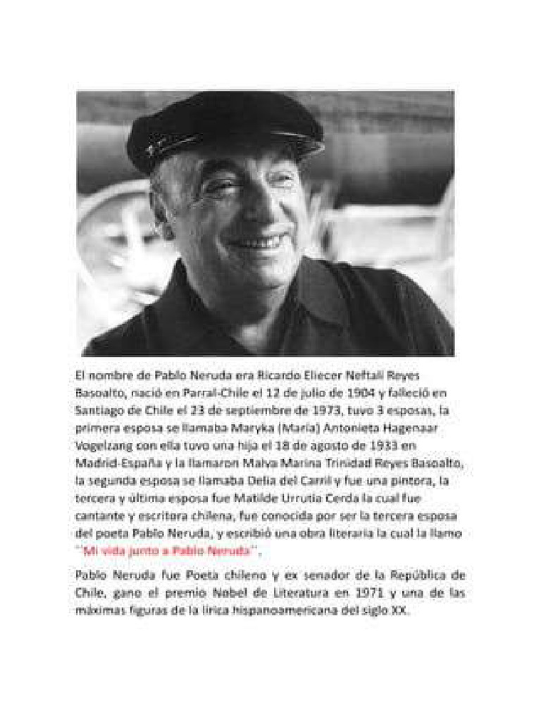 Pablo Neruda Biografia PDF 4 320 | PDF