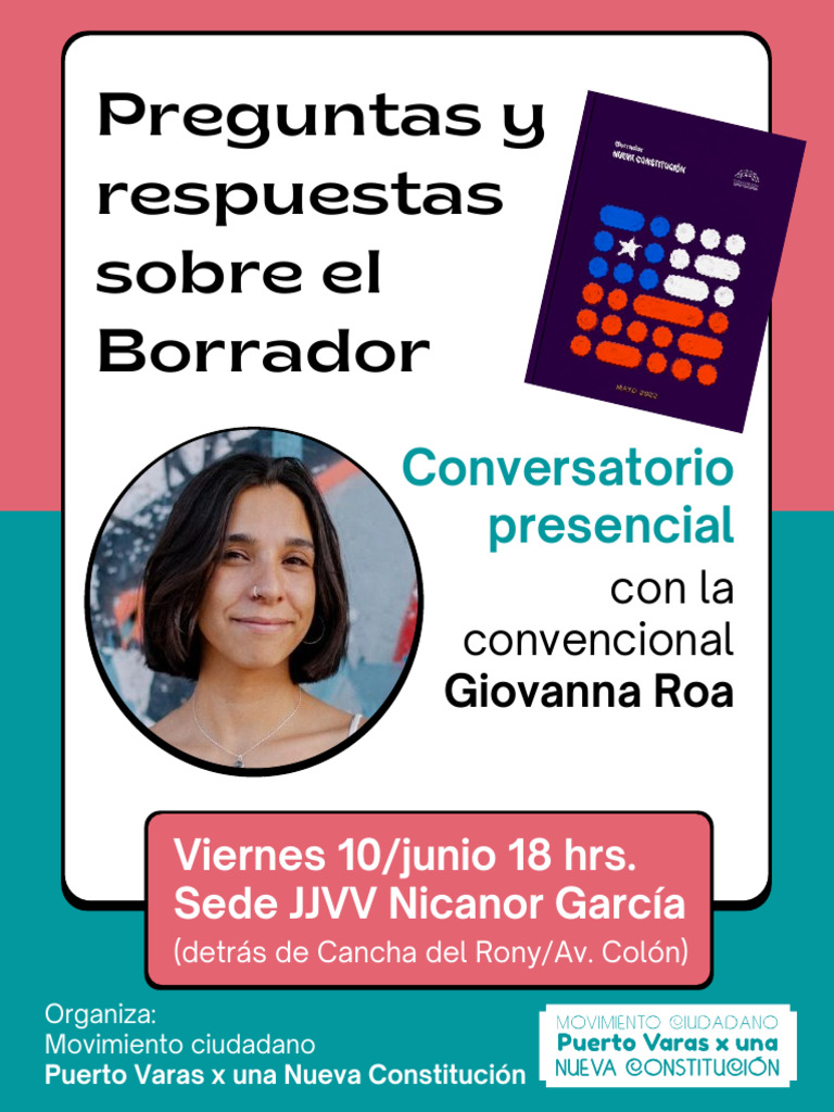 AFICHE IMPRIMIR Conversatorio Giovanna Roa | PDF