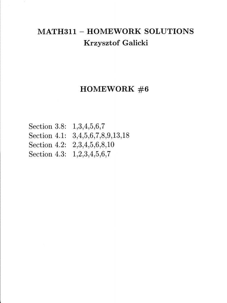 311 HW 06 | PDF