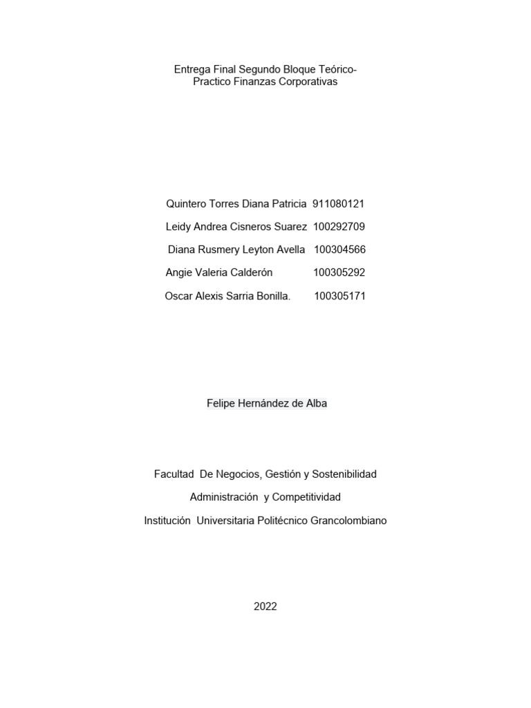 Entrega Final | PDF | Business | Economias