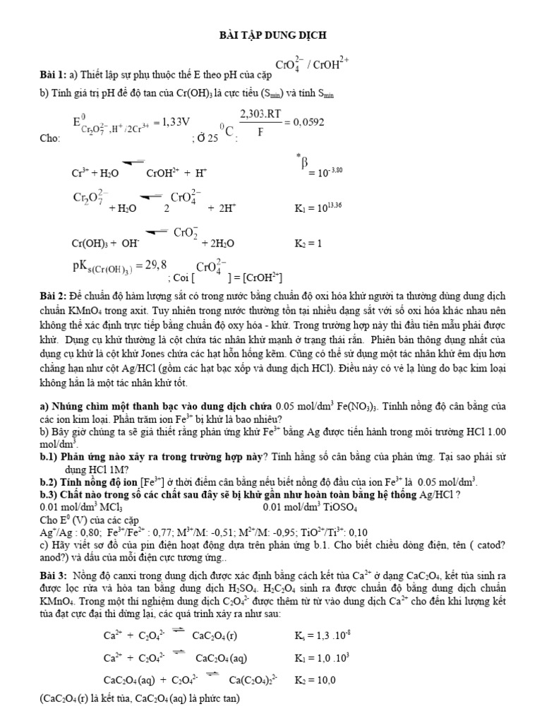 Bai Tap Pin - Dung Dich | PDF