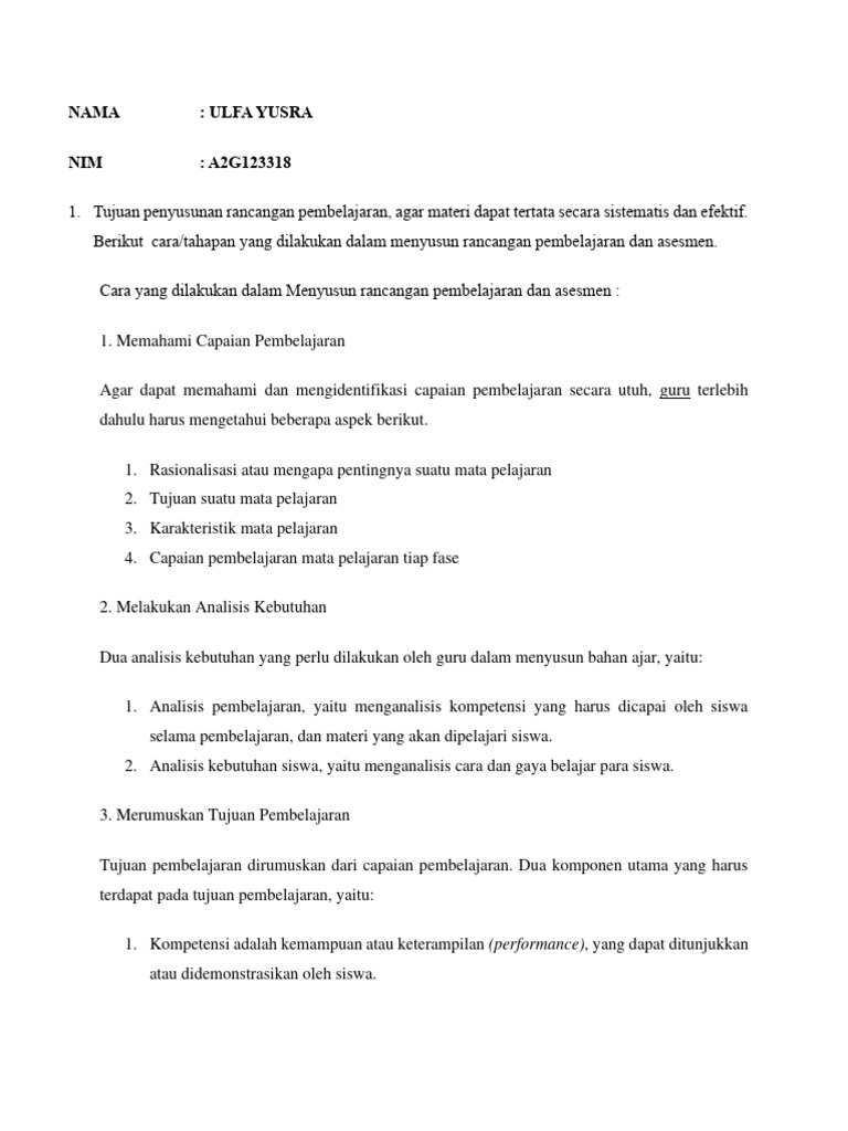 Mulai Dari Diri-PPA2-Topik 1-Ulfa Yusra | PDF | Karier & Perkembangan