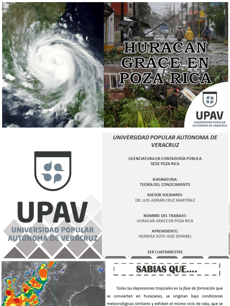 Huracanes Power Point | Descargar gratis PDF | Ciclones tropicales | Desastres naturales