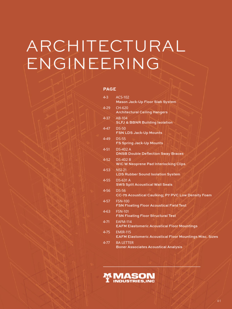 Mason Industries Architectural | PDF | Screw | Concrete