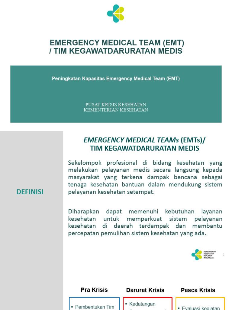 Emergency Medical Team Tambahan (EMT) | PDF
