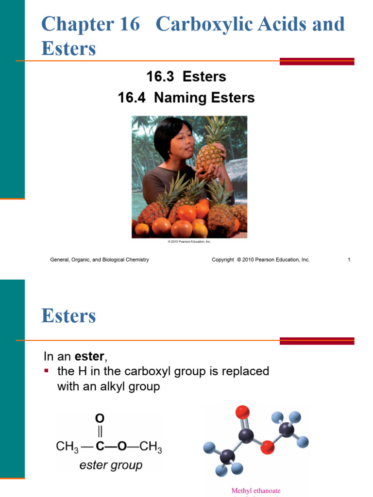Ester | PDF | Ester | Organic Chemistry