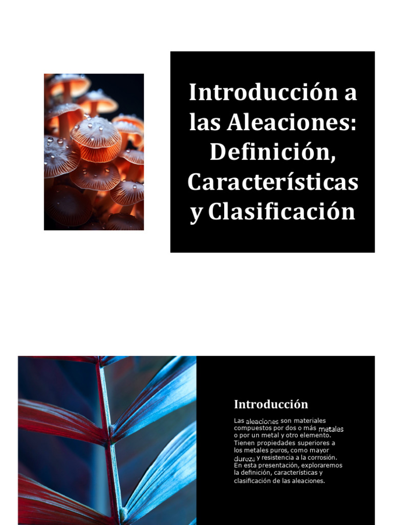 Características y Clasificación de Aleaciones | PDF | Aleación ...