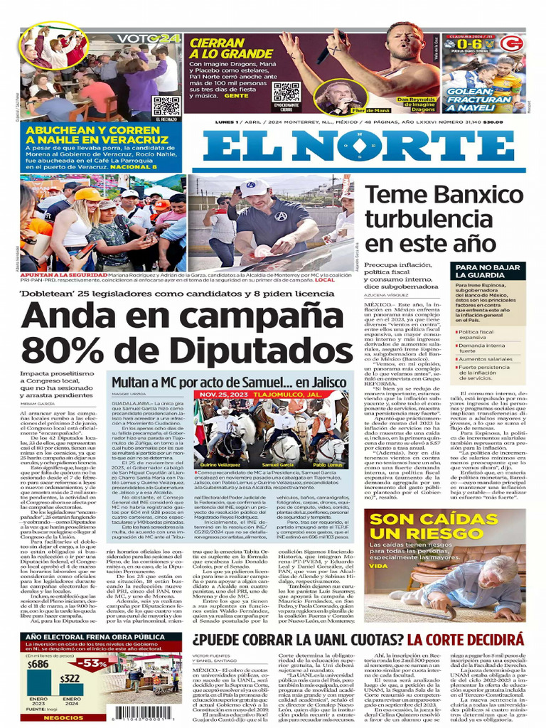 Periódico El-Norte - 01-04-2024 | PDF