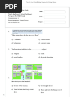 Soal Latihan Bahasa Inggris Direction and Location Kelas 7 | PDF