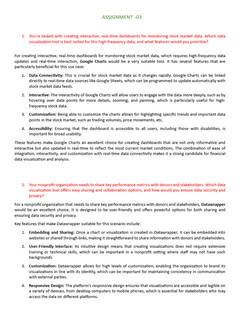 ASSIGNMENT 3 Big Data | PDF | Analytics | Data