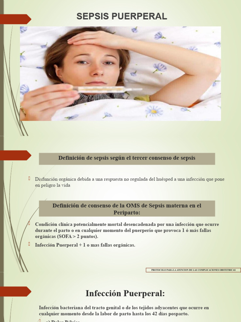 Sepsis Puerperal | PDF | Septicemia | Periodo posparto