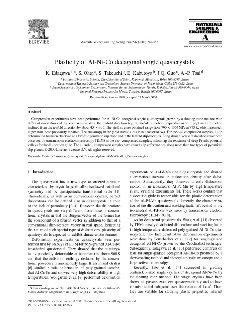 Plasticidad Alnico Decagonal Simple | PDF | Dislocation | Plasticity ...