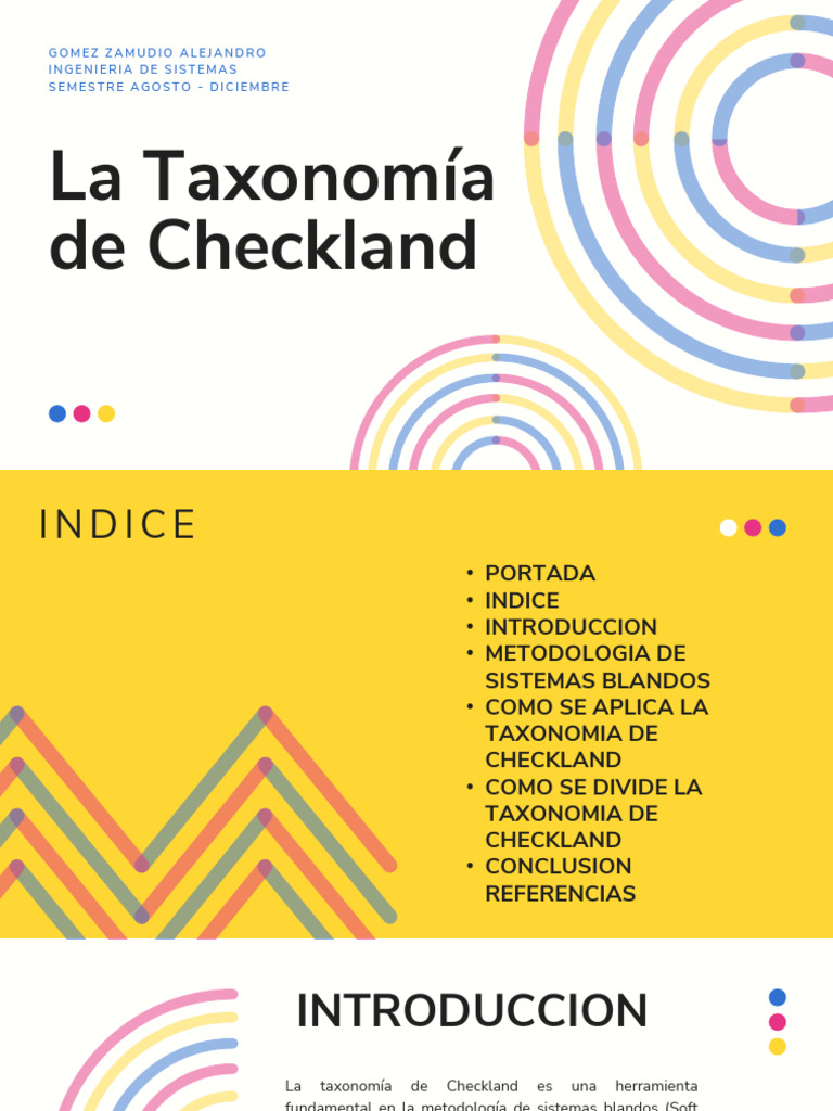 Taxonomia de Checkland | PDF | Ingeniería de Sistemas | Taxonomía ...