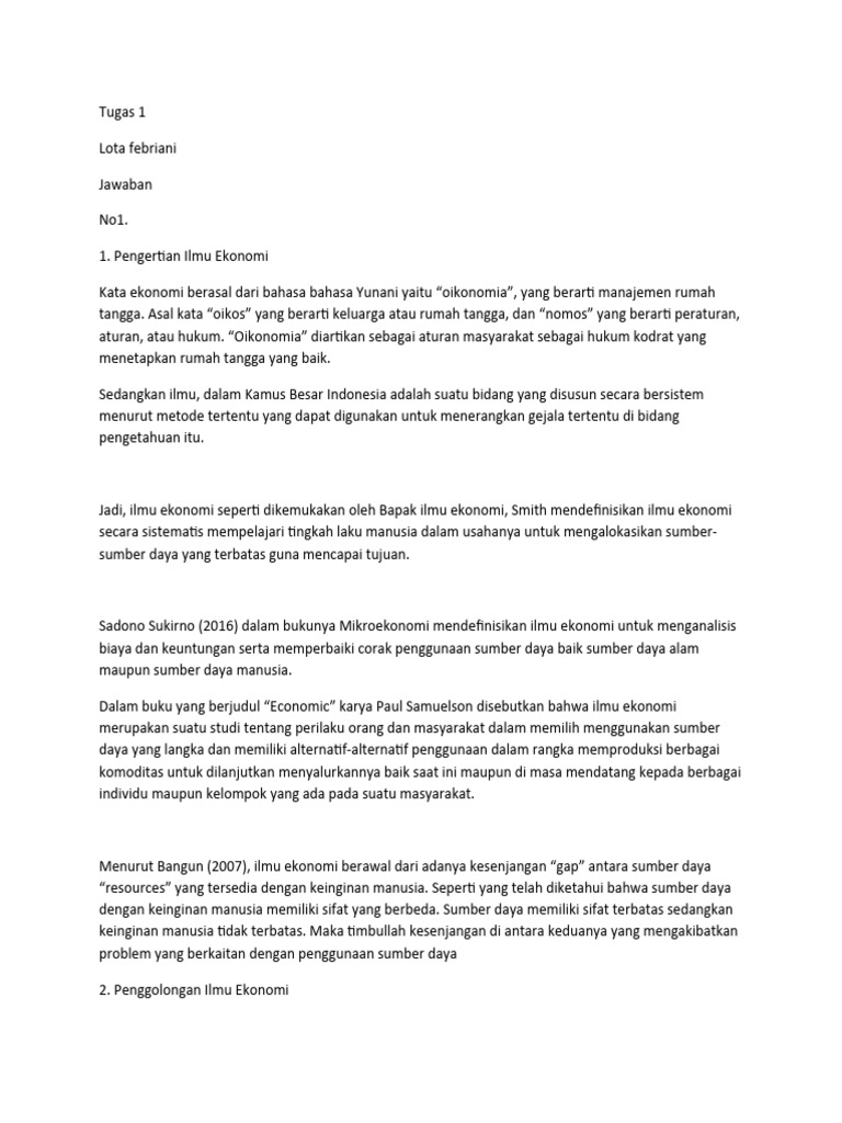 Tugas 1-Espa 4110 Lota Febriani | PDF