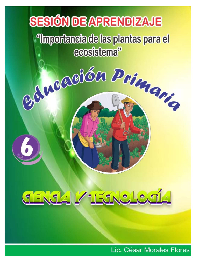 Sesión de Aprendizaje Las Plantas CyT MInt | PDF