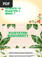 BIODIVERSITY (Grade 10) | PDF | Biodiversity | Ecosystem