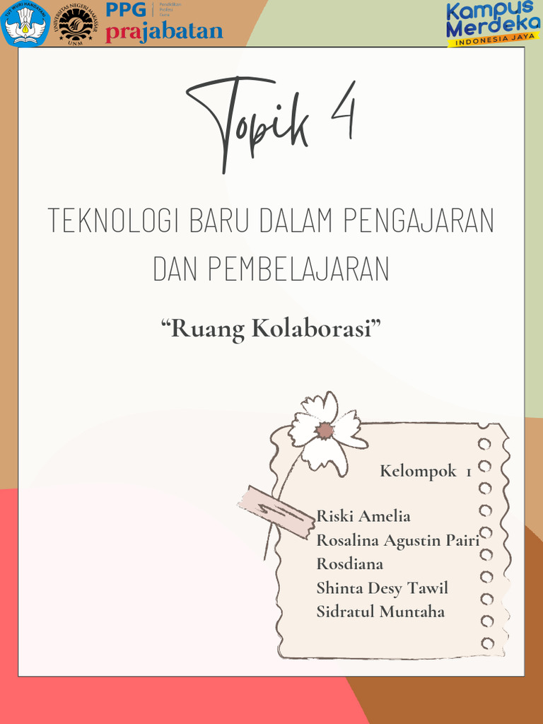 Topik 4 Ruang Kolaborasi Kel 1 TBPP | PDF | Karier & Perkembangan