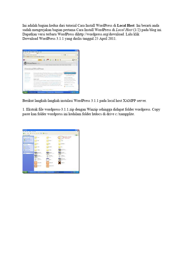Wordpress Di Localhost | PDF | Teknologi & Rekayasa