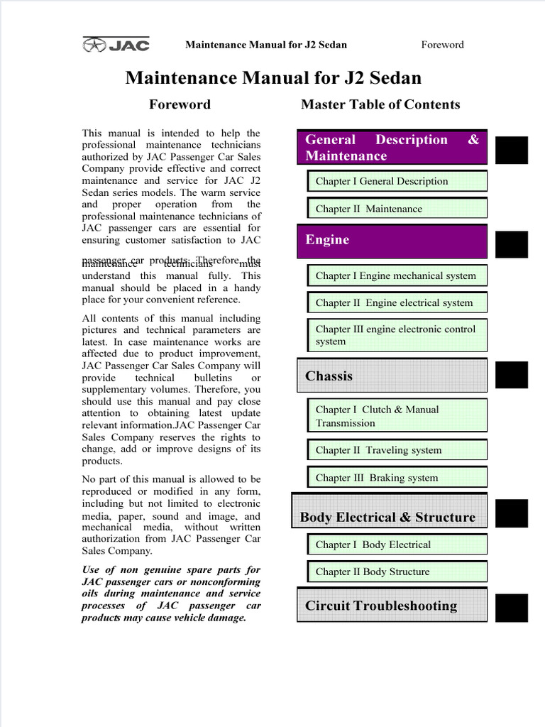 Dokumen - Tips Manual Servicio Jac j2 | PDF | Belt (Mechanical) | Manual Transmission
