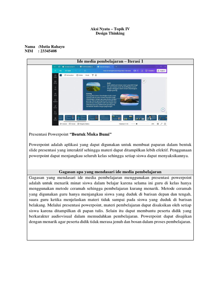 AKSI NYATA T4-Mutia | PDF | Karier & Perkembangan