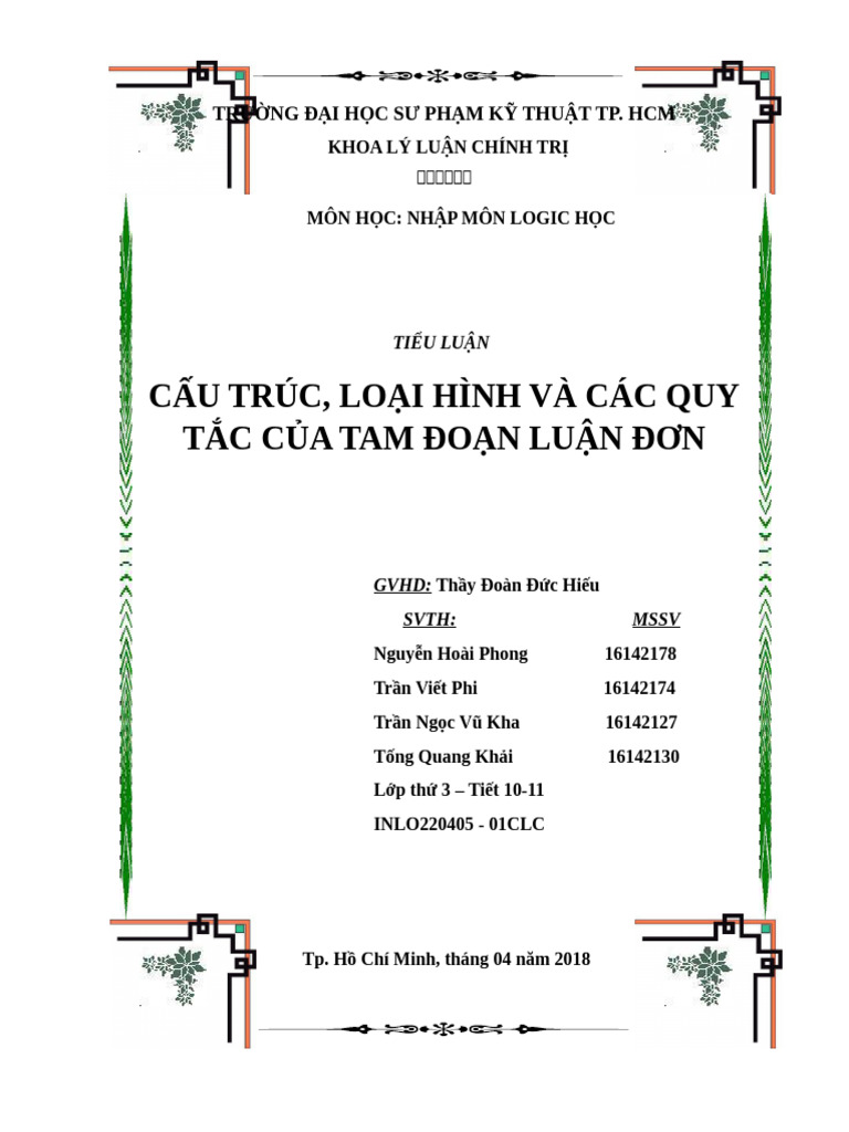 (123doc) - Cau-Truc-Loai-Hinh-Va-Cac-Quy-Tac-Cua-Tam-Doan-Luan-Don | PDF
