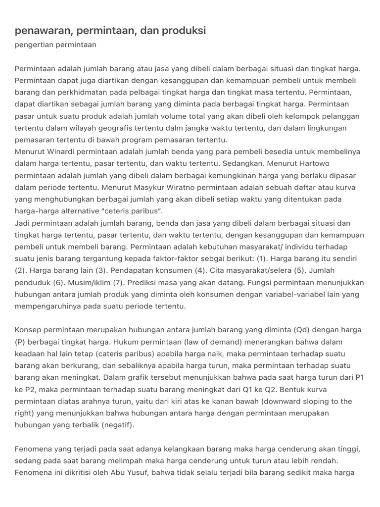 15 - 40123136 - Ibrahim Abdu Salam Penawaran, Permintaan, Dan Produksi | PDF | Hukum