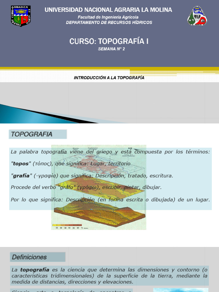 Semana 2. Nociones de Topografía Parte Ii | Descargar gratis PDF | Topografía | Geodesia