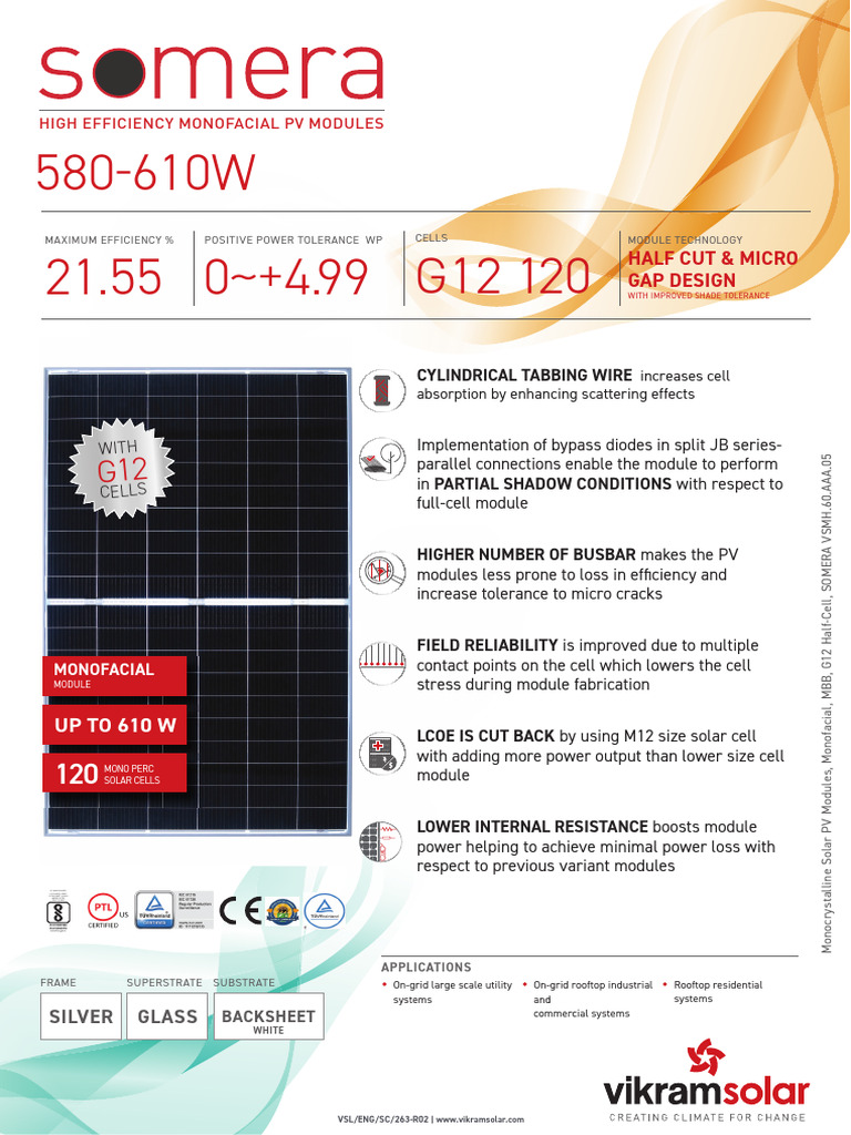 SOMERA | PDF | Photovoltaics | Solar Panel