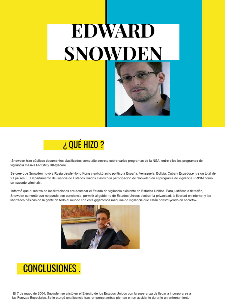 Snowden y la Revelación de PRISM | PDF