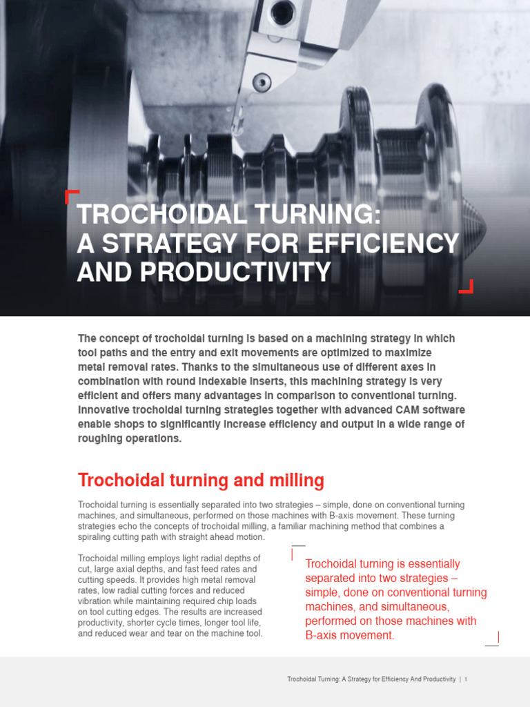 CERATIZIT Trochoidal Turning White Paper | PDF | Machining | Metalworking