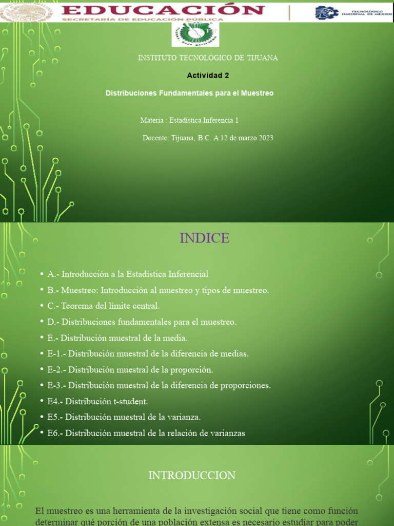 Actividad2 Unidad1 | PDF | Muestreo (Estadísticas) | Media