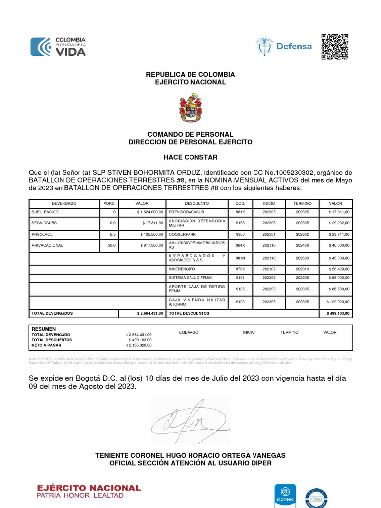 Formato Ejercí o | PDF