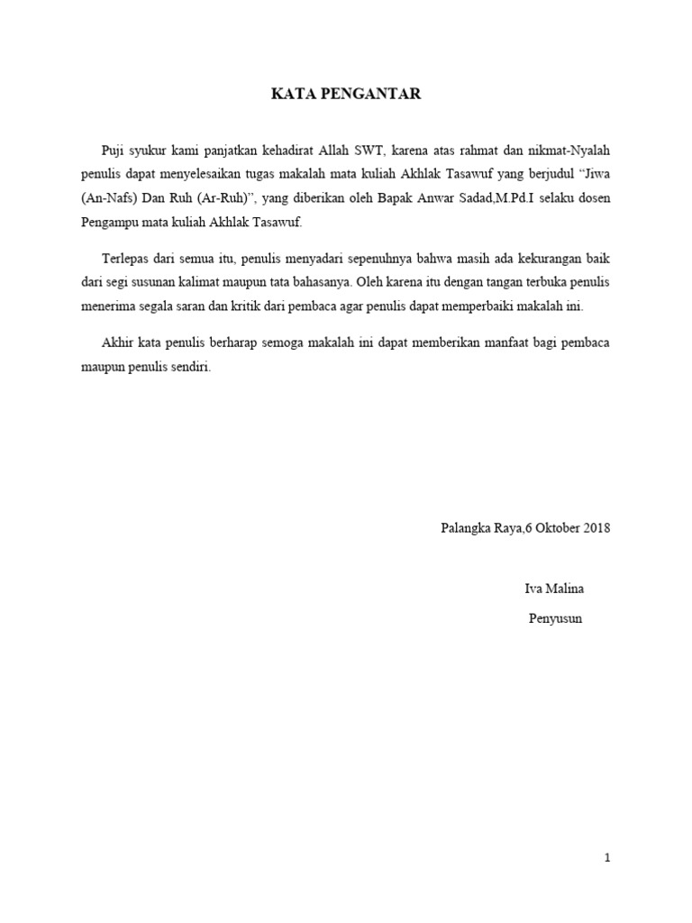 Teori Tentang Jiwa Dan Ruh | PDF