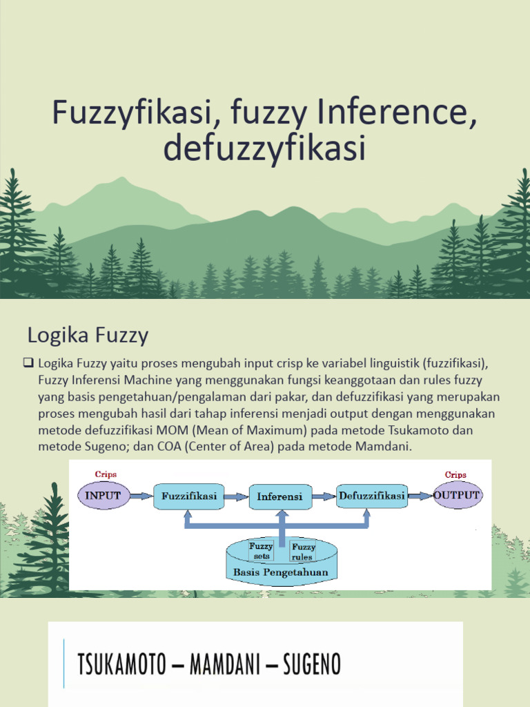 Logika Fuzzy: Fuzzyfikasi dan Inferensi | PDF | Metode & Bahan Ajar