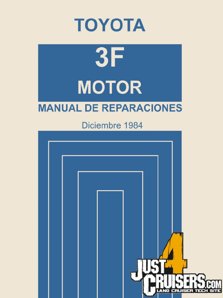 Manual de Motor Toyota 3f | PDF