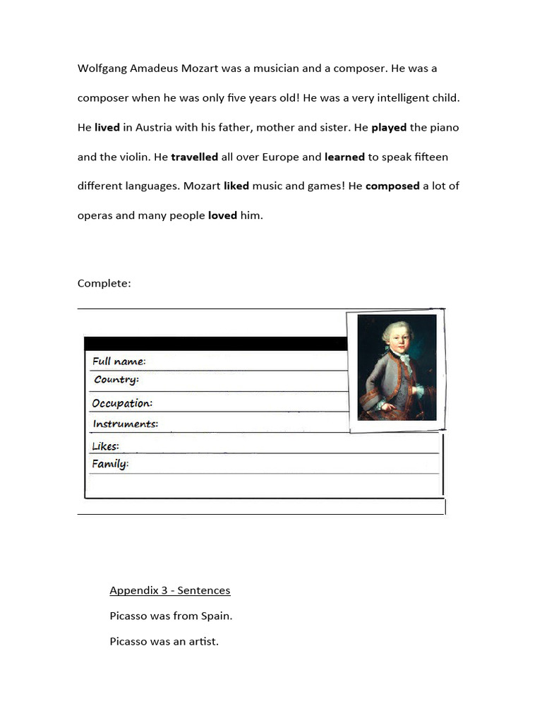 Mozart: Prodigy Composer's Life | PDF